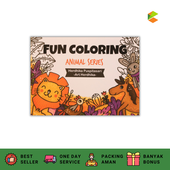 Buku Anak : FUN COLORING ANIMAL SERIES - Buku Mewarnai | Lazada Indonesia