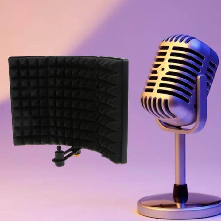 Microphone Isolation Shield Broadcast Noise Reduction Equipment Studio ...