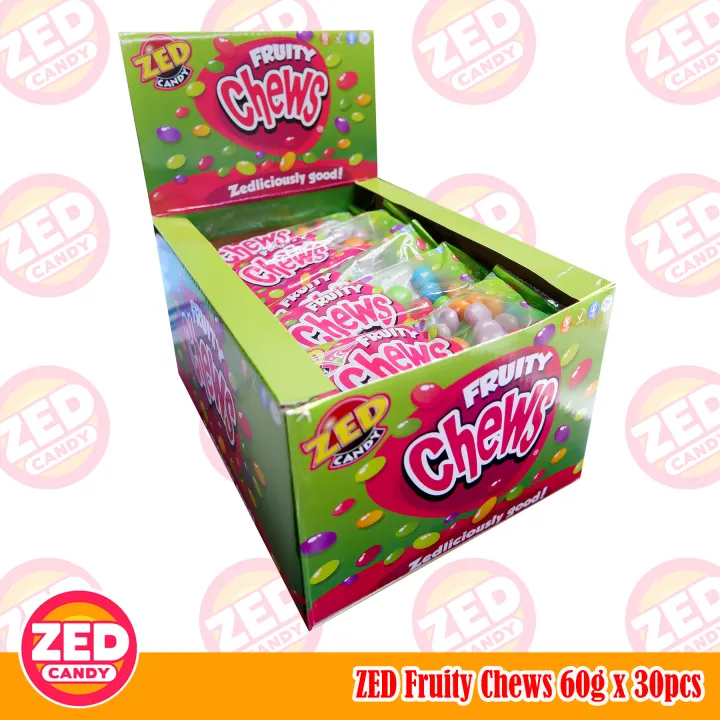 ZED Candy Fruity Chews 60g x 30pcs - Chewy Candy | Lazada PH