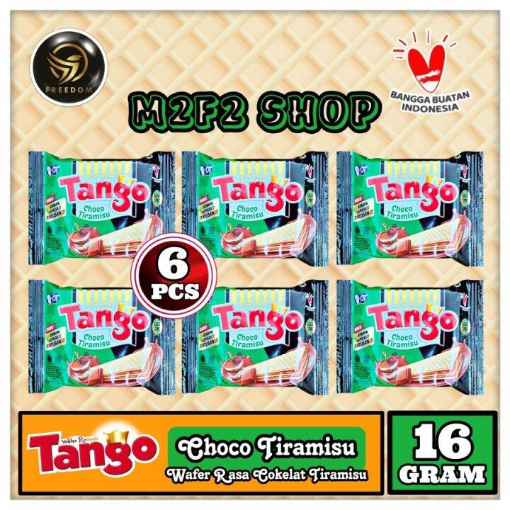 Tango Wafer Krim Cokelat Choco Tiramisu Sachet - 16 gr (Kemasan 6 Pcs ...