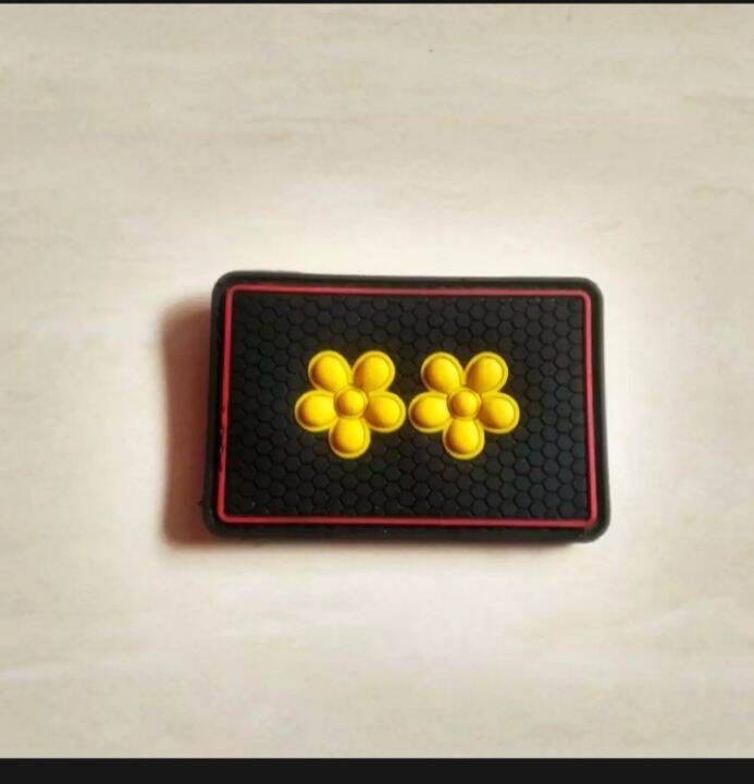 patch rubber logo pangkat bunga 2 | Lazada Indonesia