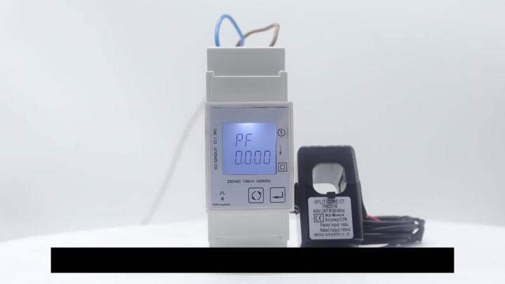 Single Phase Electricity Monitor Power Meter For Din Rail Consumption ...