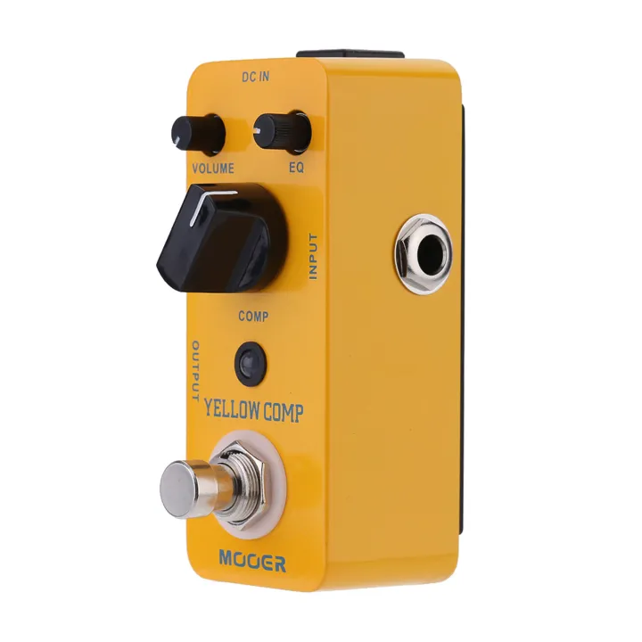 Mooer Yellow Comp Micro Mini Optical Compressor Effect Pedal for ...