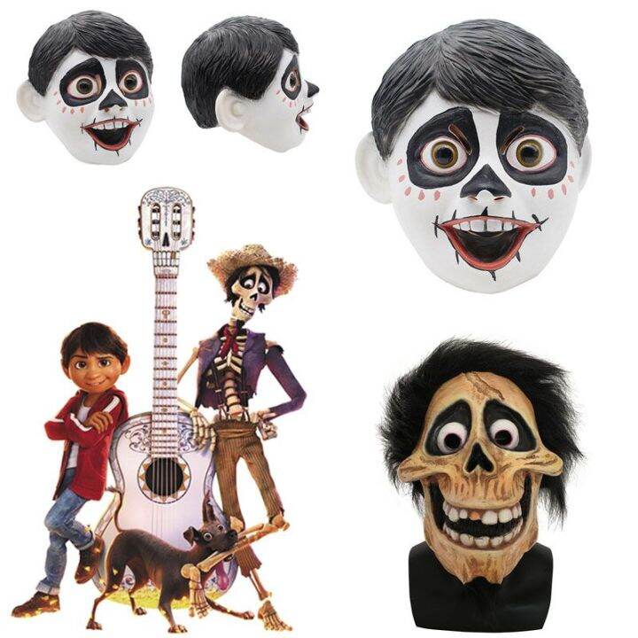 {Stock}Movie COCO Miguel Hector Rivera Face Cartoon Mask Halloween ...
