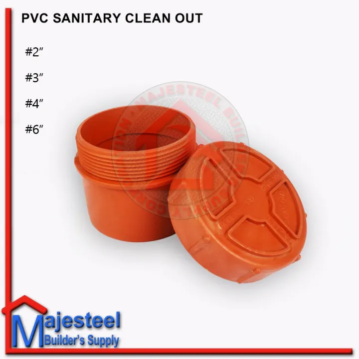 bdUAlasco PVC Sanitary Orange Pipe Fittings Coupling or Clean Out ...