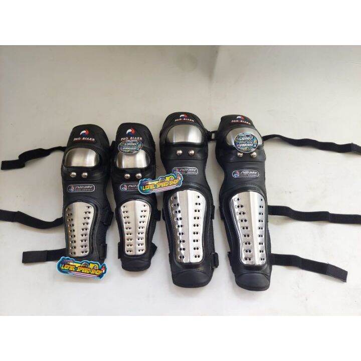 Decker kaki dan tangan plat Besi Metal Knee Elbow Protector Deker Sikut ...