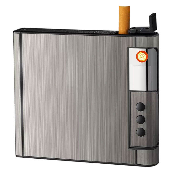 Kotak Rokok 20 Slot dengan Korek Elektrik Pyrotechnic - JD-YH073 ...