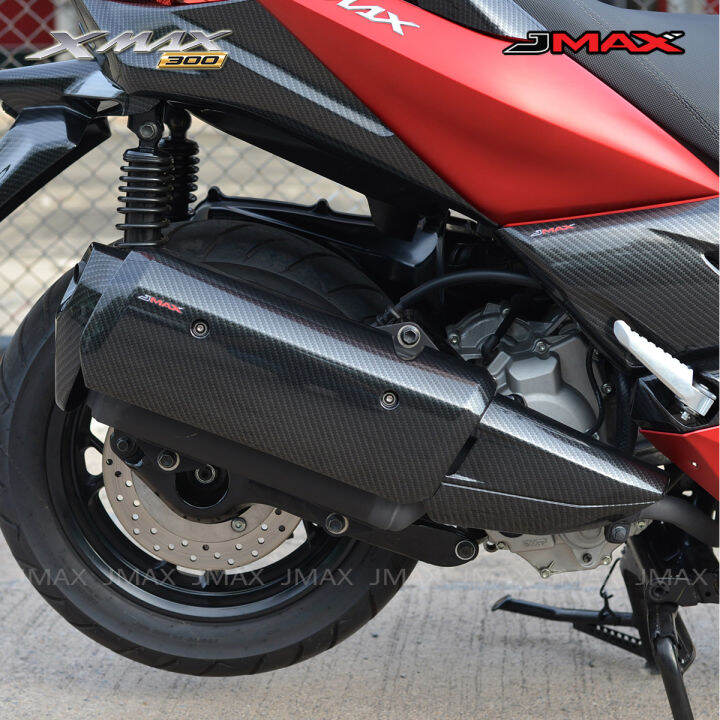 กันร้อนใหญ่ XMAX 300 2017-23 JMAX ตรงรุ่น ลายฟิล์มคาร์บอน 6D | Lazada.co.th