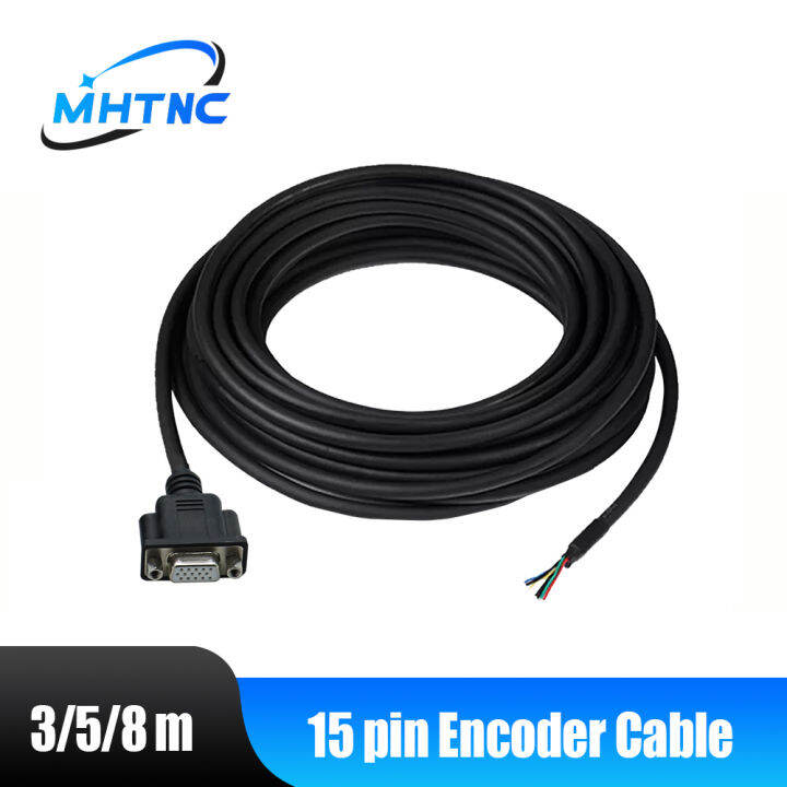 MHTNC 15 pin encoder cable 3meter/ 5meter/ 8meters for Nema23 Nema34 ...