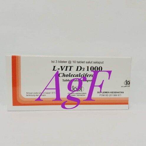 L Vit D3 1000 Tab isi 30 (Lapi) | Lazada Indonesia