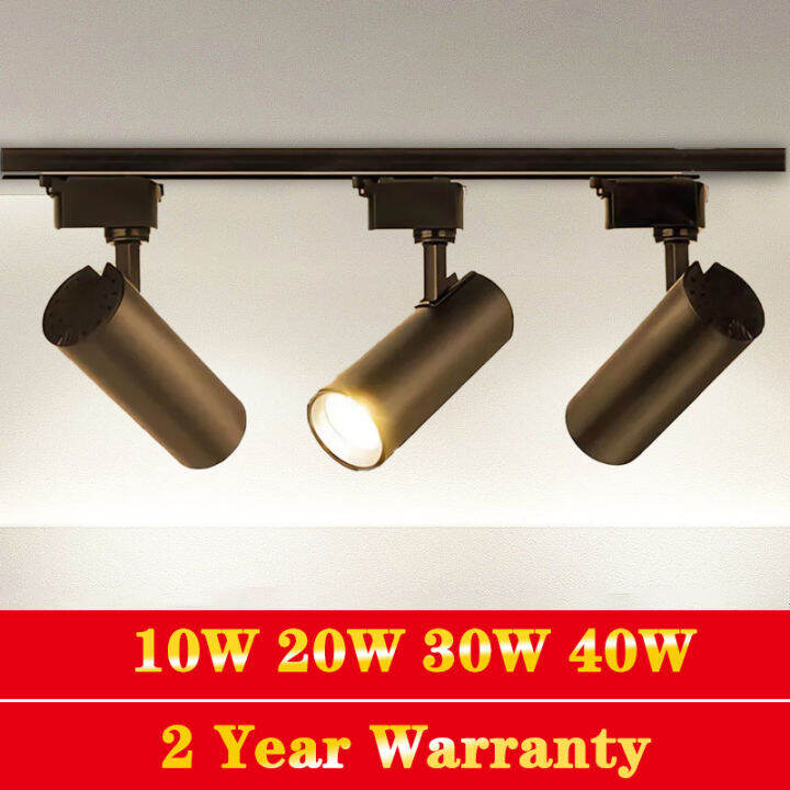 Modern Led Track Light COB Rail Lamp White/Black Track Lighting ...