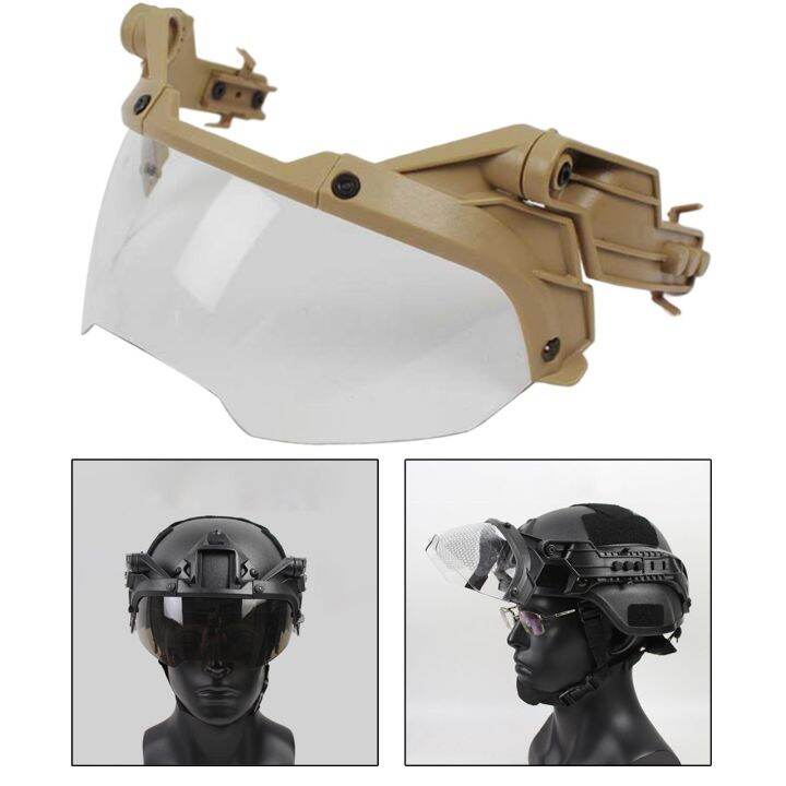 Tactical Split Anti-Fog Safety Goggles Rail Accessories 90 Degrees ...