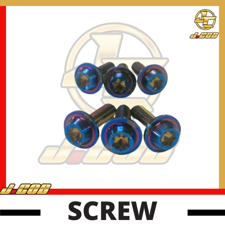 Honda Yamaha rs150r y15zr winner X RSX front mudguard srcew titanium ...