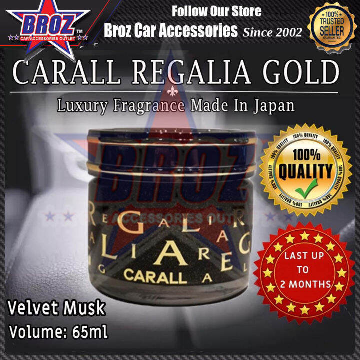 Carall Regalia Gold Velvet Musk Car Air Freshener Perfume Pewangi ...