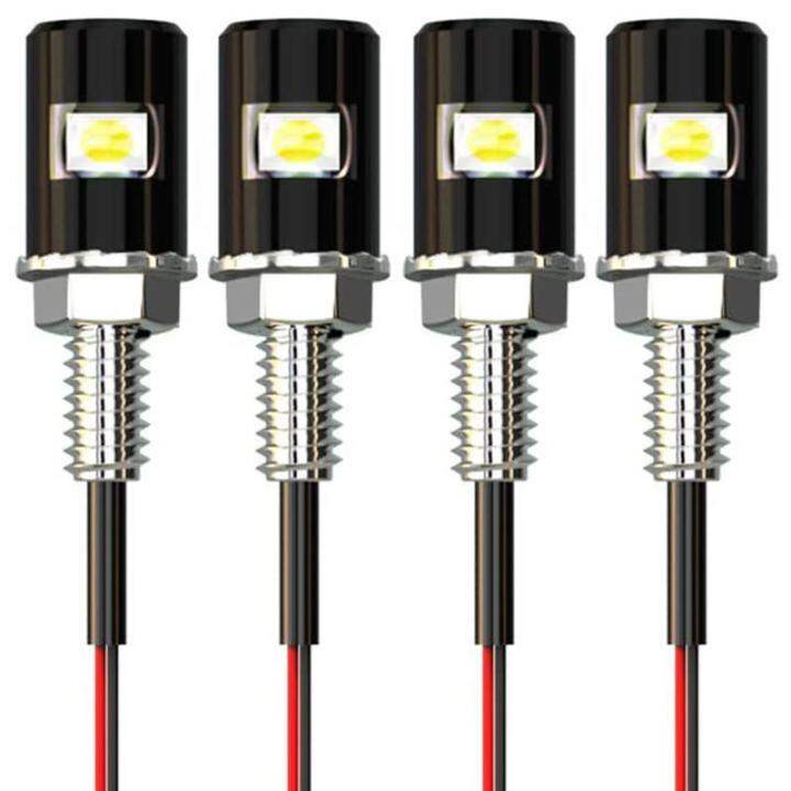 Lampu LED Plat Nomor 12V, 4 Buah Lampu LED Plat Nomor Super Terang ...