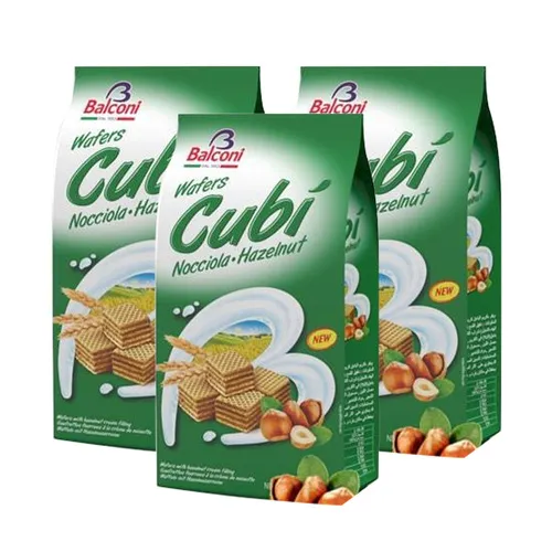 Balconi Cubi Wafers Hazelnut 3 Pack (250g per pack) | Lazada PH