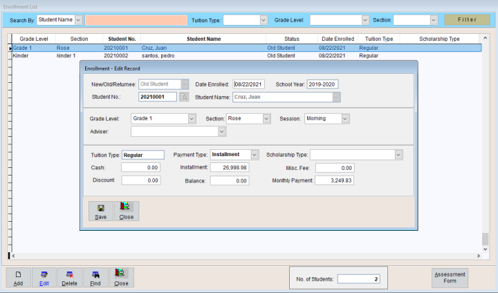 Enrollment System | Lazada PH
