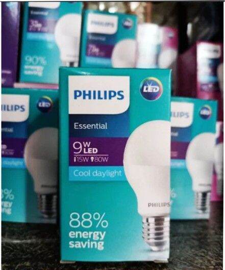 PHILIPS LAMPU LED ESSENTIAL 9W 9 WATT PUTIH - GARANSI 2 TAHUN | Lazada ...
