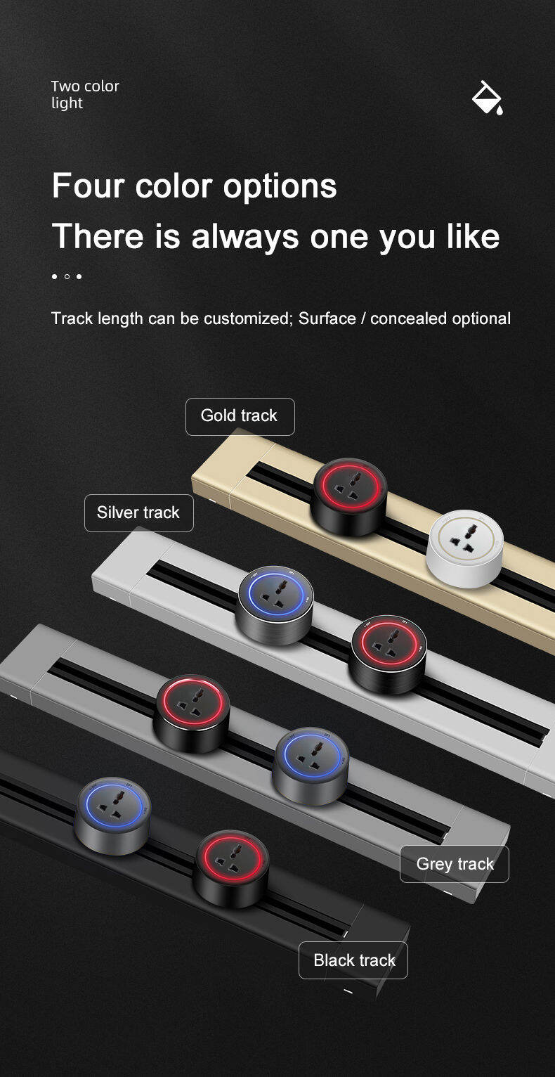 FLKL Power Track Socket Wall Plug Switch 32A 8000W 600มม./800มม./1000 ...