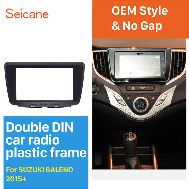 Seicane UV Gray Double Din for 2015+ SUZUKI BALENO Car Radio Fascia ...
