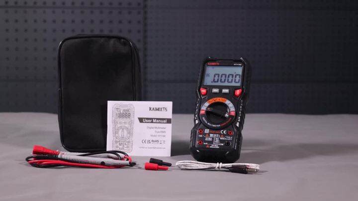 20000 Counts TRMS Digital Multimeter Auto Range Accuray Measures 1000V ...