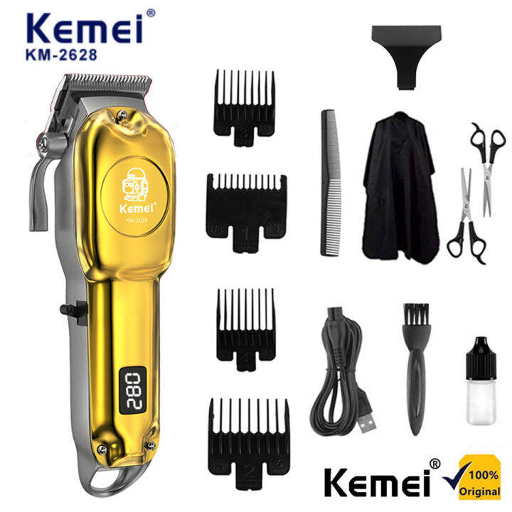 Original KEMEI Professional Hair Trimmer KM-2628 LCD Display ...