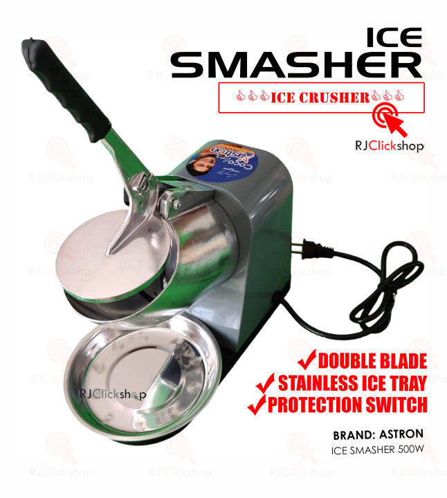 ICE CRUSHER 500W DOUBLE BLADE/ BRAND: ASTRON/ MODEL: ICE SMASHER ...