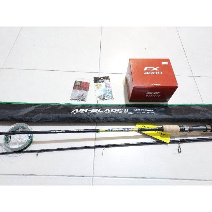 [PROMOSI GEMPAK] Set Pancing Joran Rod Seahawk Dan Reel Shimano FX | Lazada