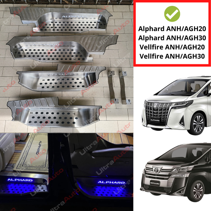 Toyota Alphard Vellfire ANH20 AGH20 ANH30 AGH30 (Stainless Steel Side ...