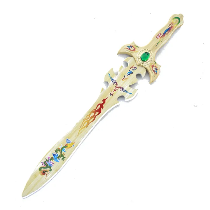 Bag boy strap Tianlong sword wooden knife wood blade wooden wooden ...