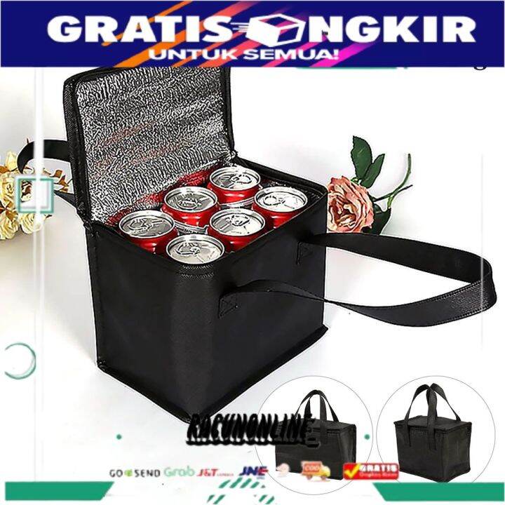 Tas Pendingin Makan Siang Portabel Insulasi Lipat Pak Es Piknik Tas ...