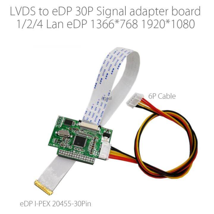 3.3V 30 Pin LVDS Turn To EDP Signal LCD Converter Conversion Controller ...