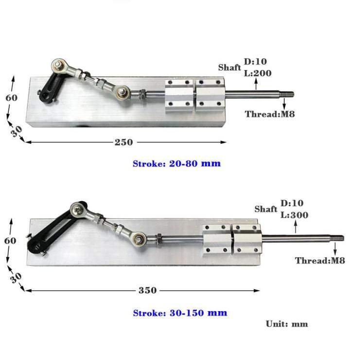 Telescopic Linear Actuator Kit with Speed Control and End Connector ...