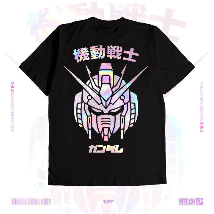 Mobile Suit Gundam 0079 Hologram Print Kidou Sensi Gundam GUNPLA Kaos ...