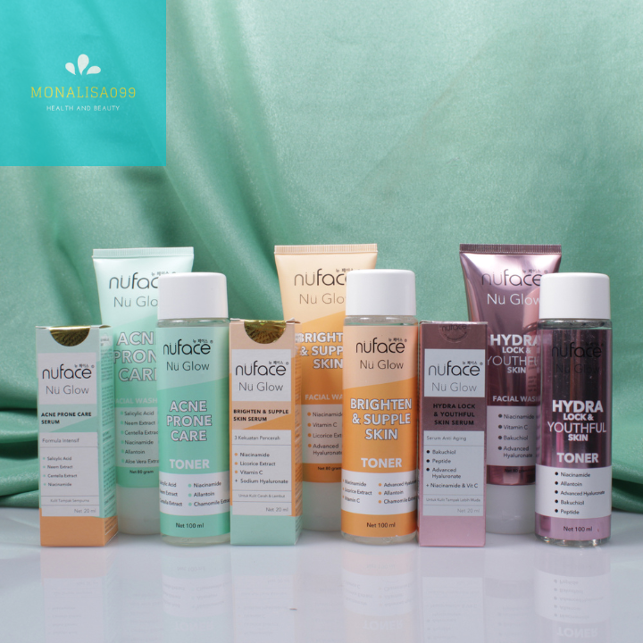 Paket 3in1 Nuface Nu Glow/Paket Hemat Isi 3 Nu Face Nuglow/Nuface ...