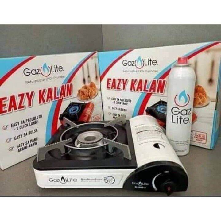 GAZLITE Eazy Kalan Returnable LPG Cylinder with FREE LPG Butane 230g ...