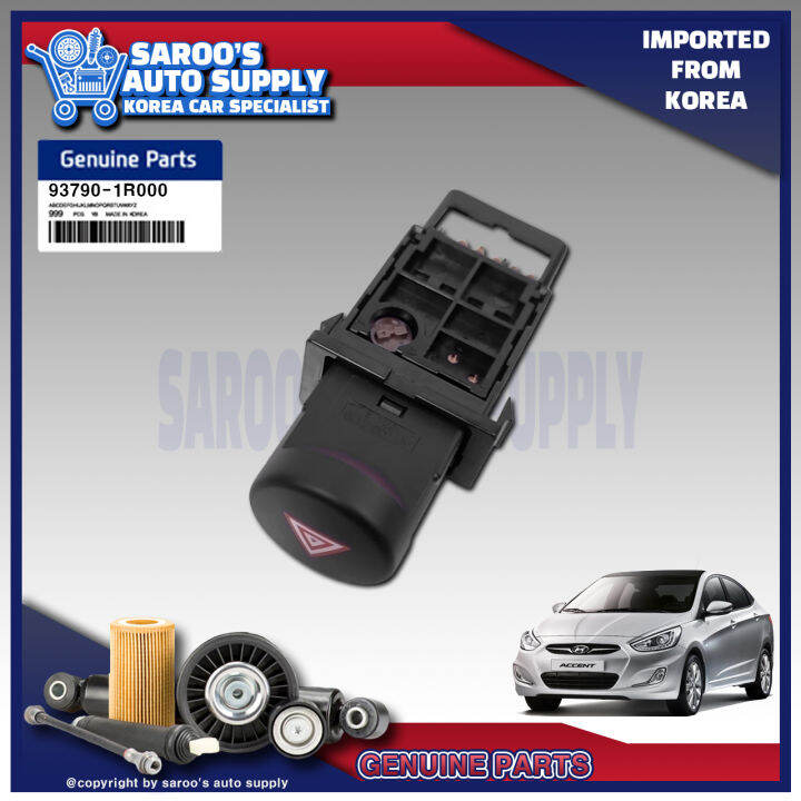 [Genuine] Hazard Switch For Hyundai Accent (11-18) , Original Parts ...