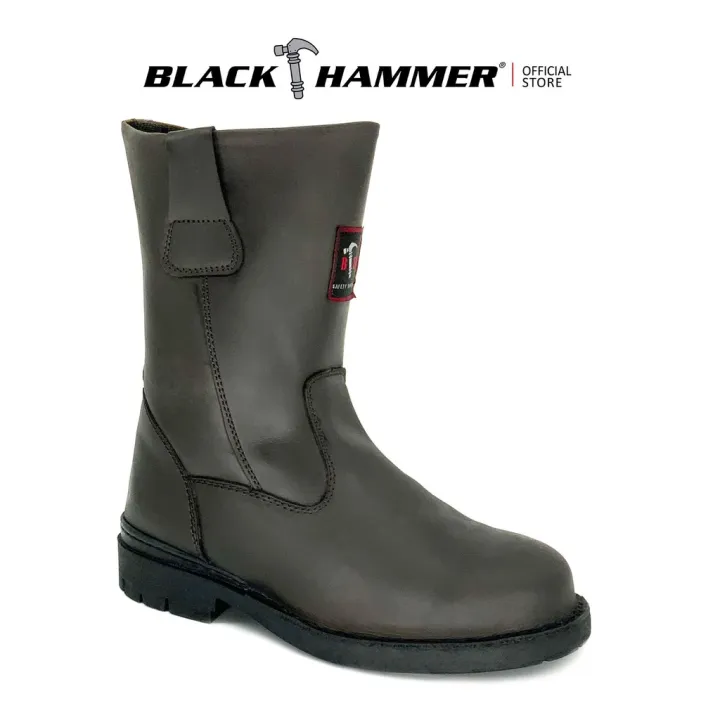 🔥READY STOCK🔥 KASUT KULIT KESELAMATAN BLACK HAMMER Safety Boot / Heavy ...