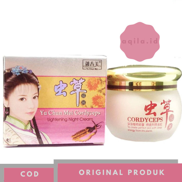 [MALAM] Cream Yu Chun Mei / Cream Cordyceps / ORIGINAL DAN BPOM / Krim Malam Yu Chun Mei - Aqila ...