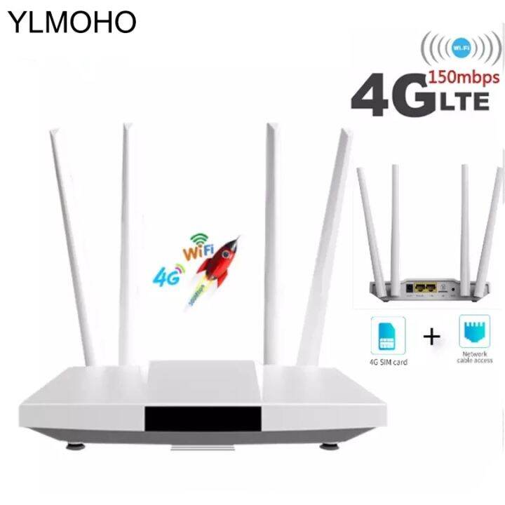YLMOHO 4G LTE CPE/Router 300Mbps Gateway Unlock Wifi Router Hotspots 4G LTE FDD TDD RJ45 ...