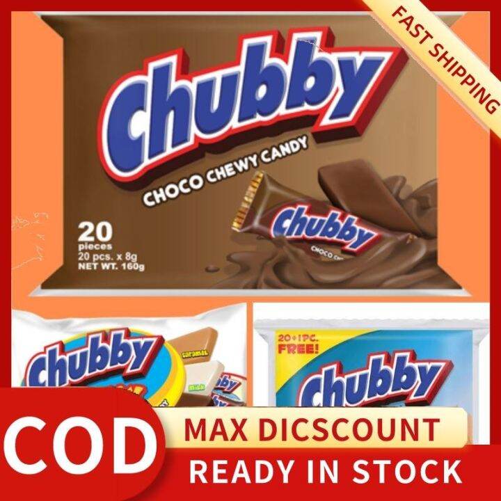 CHUBBY CHEWY CANDY ASSORTED CHOCO MILK | Lazada PH