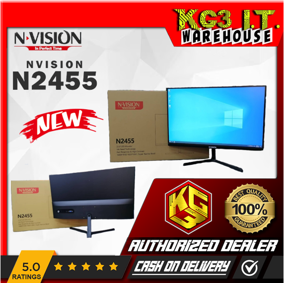 Nvision 24 Inch N2455 Ips 75hz Frameless Gaming Monitor Lazada Ph