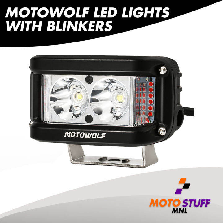 Motowolf LED Lights with Blinker / Mini Driving Lights | Lazada PH