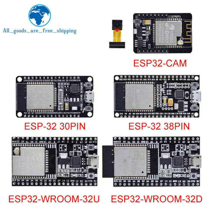 ESP-32S ESP-WROOM-32 ESP32 ESP-32 Bluetooth and WIFI Dual Core CPU with Low Power Consumption ...
