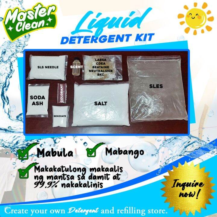 On sale Master Clean DIY Liquid Detergent Kit Set with Instructions for ...
