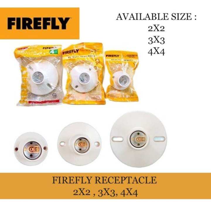 Firefly Ceiling Receptacle For Lights 2inche(2-1/4), 3inch(3-1/2 ...