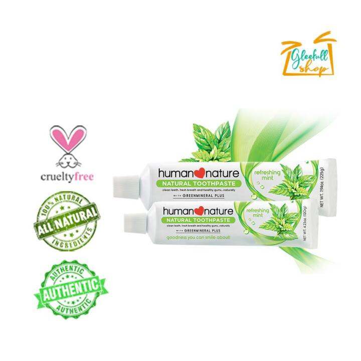 Human Nature Natural Toothpaste Greenmineral Plus 225g | Lazada PH
