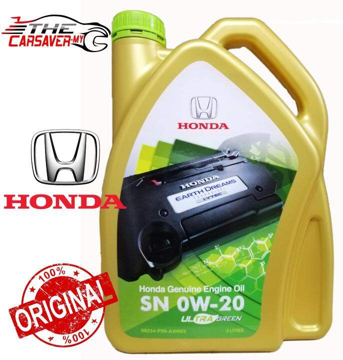Honda Fully Synthetic Genuine Engine Oil SN 0W-20 Engine Oil (4L) | Lazada