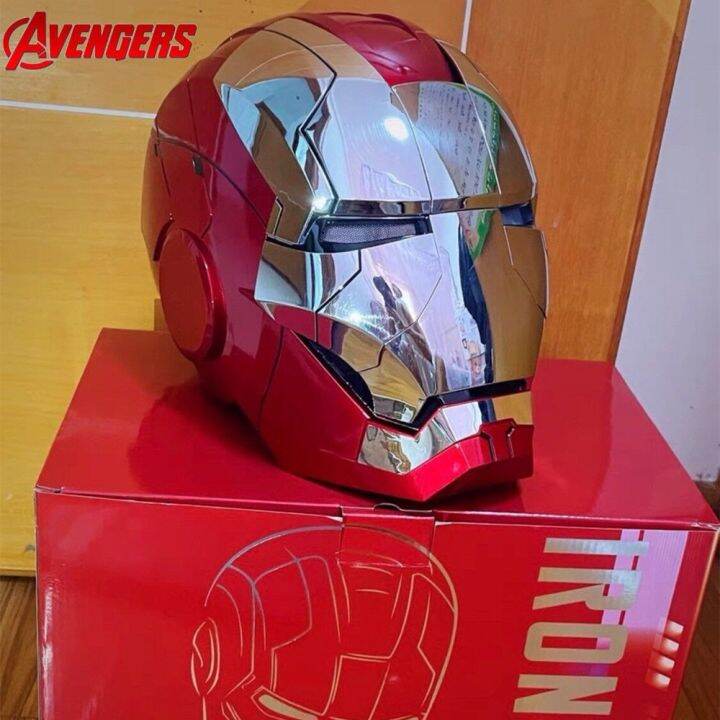 Marvel Iron Man Mk5 Helmet Autoking 1/1 Remote And Voice Control Iron ...