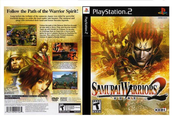 PS2 Samurai Warrior 2 (DVD Game) | Lazada